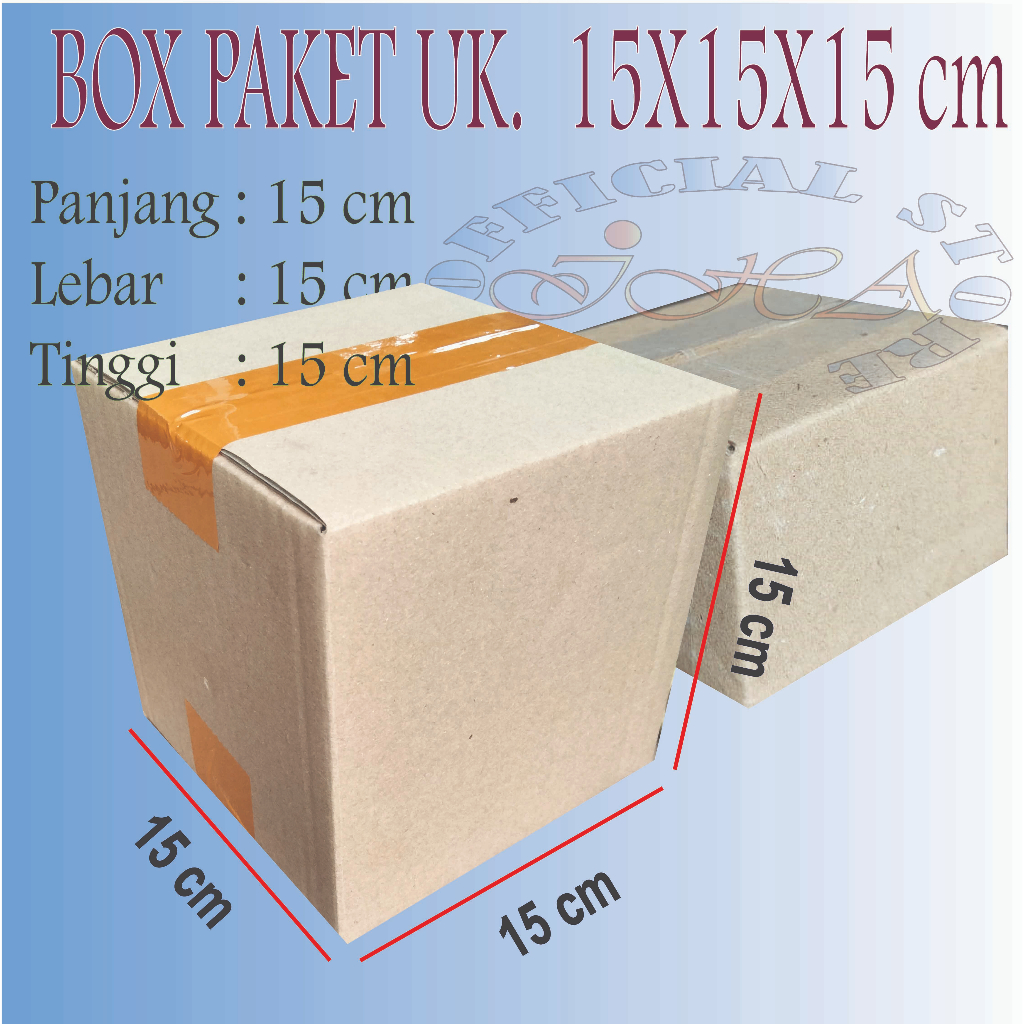 Jual box packing uk. 15x15x15 cm kerdus karton box packing packaging ...