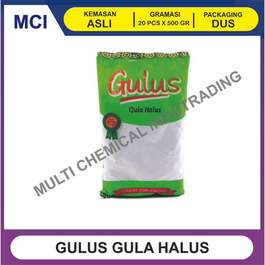 Jual GULUS GULA HALUS 500 GR - 1 DUS ISI 20 PCS | Shopee Indonesia
