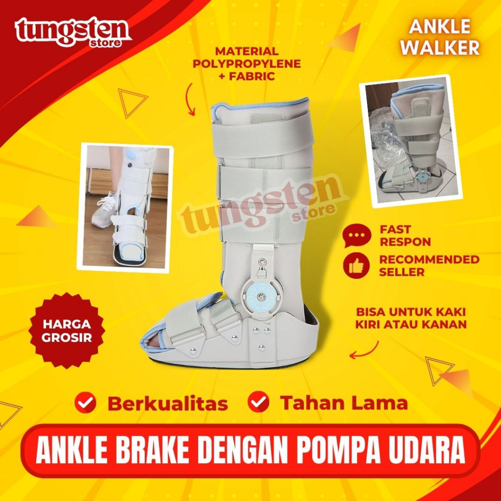Jual Walker Ankle, Ankle Brace Support, Fractur Walker Brace With Range of Motion Control ...