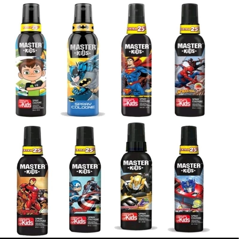 Jual Master Kids Spray Cologne All Variant | Shopee Indonesia
