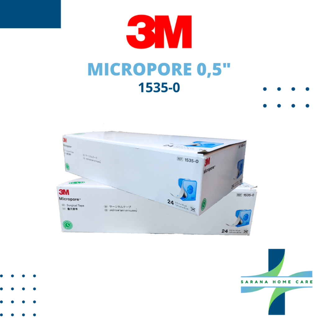 Jual 3M Micropore Tape/lem perban/lem 3m/alat kesehatan 3m/3m Medical ...