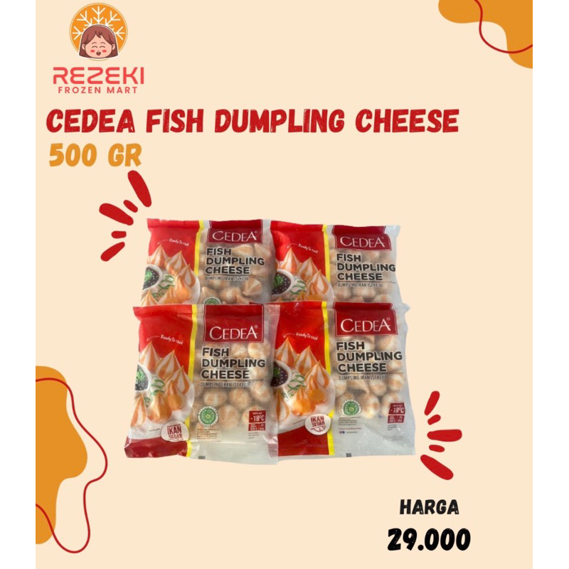Jual Cedea Fish Dumpling Cheese 500 Gr | Dumpling Ikan Isi Keju 25 Pcs ...