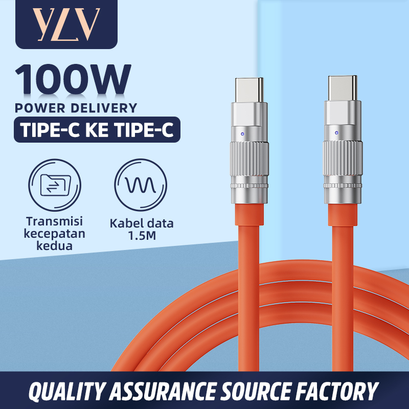 Jual YLV gaming Kabel Data Type C Fast Charging Kabel Casan Tipe C 100W ...