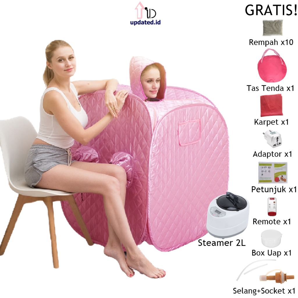 Jual Alat Pelangsing Tubuh Sauna Portable Steam SPA Ukuran Besar Paket ...
