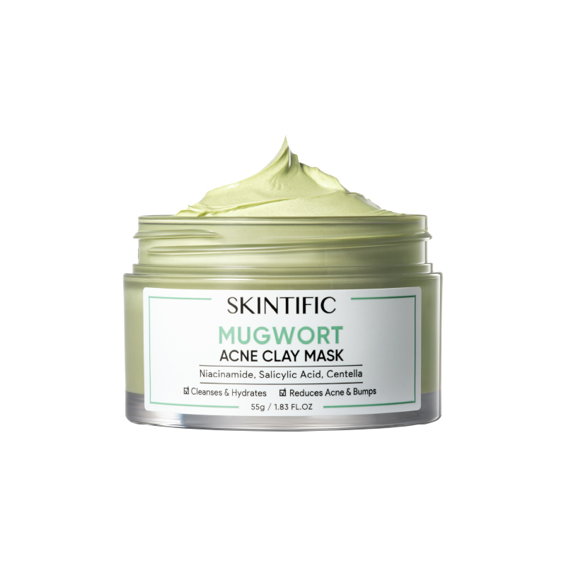 Jual SKINTIFIC Mugwort Mask Acne Clay Mask 55g | Shopee Indonesia
