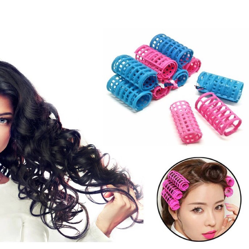 Jual Roll Rambut Warna isi 5pc Hair Curler Roll Keriting Rambut ...