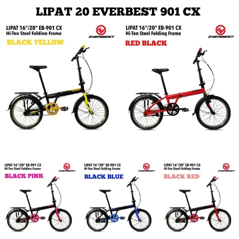 Jual SEPEDA LIPAT DEWASA / REMAJA 20 INCH EVERBEST BY PACIFIC EB-901 CX ...