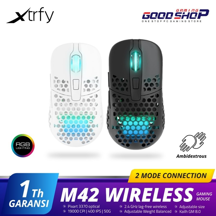 Jual Xtrfy M42 WIreless Mouse Gaming | Shopee Indonesia