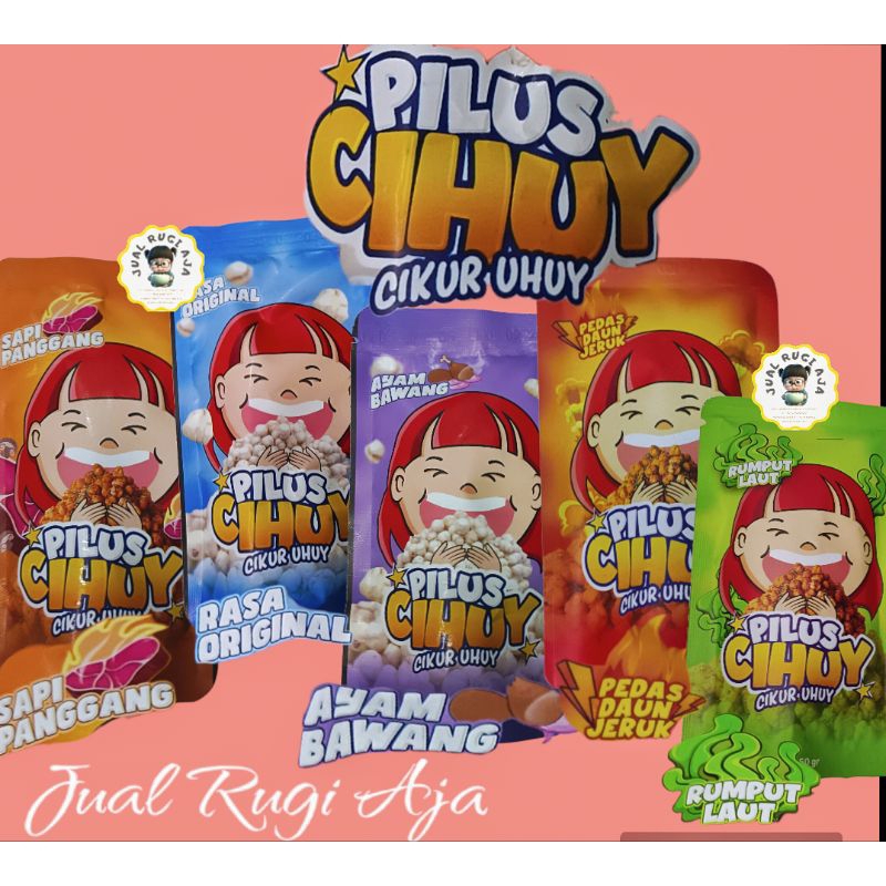 Jual PILUS CIHUY SNACK CEMILAN MURAH ENAK HALAL 50G | Shopee Indonesia