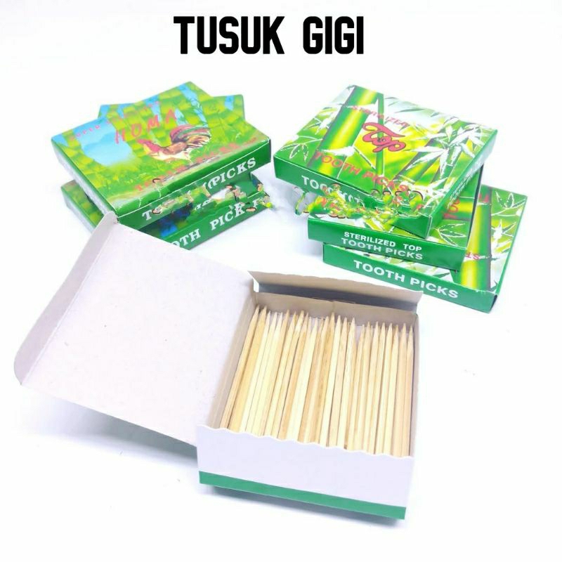Jual Tusuk Gigi Kayu / Tusuk Gigi Bambu / Tusuk Gigi Perkotak | Shopee ...