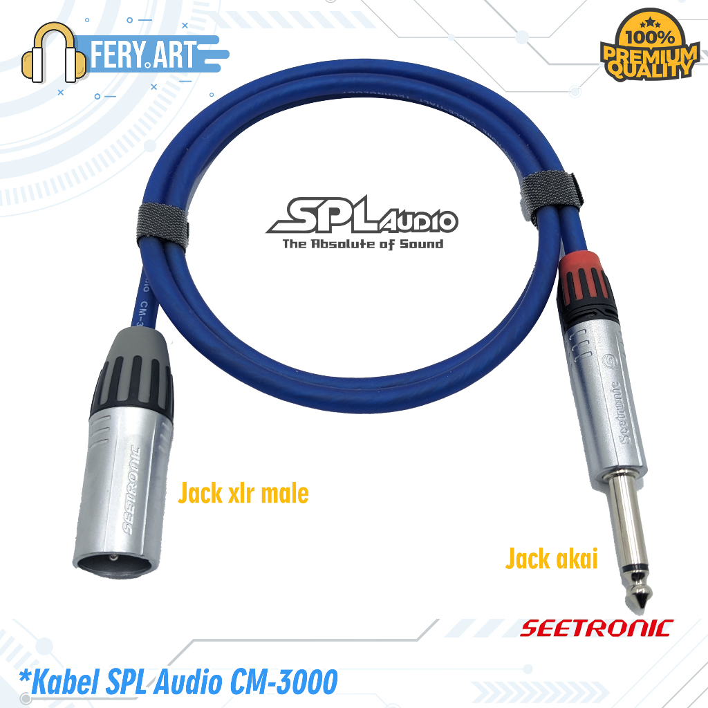 Jual Kabel input aksesoris power mixer XLR Male to Akai Seetronic x SPL ...