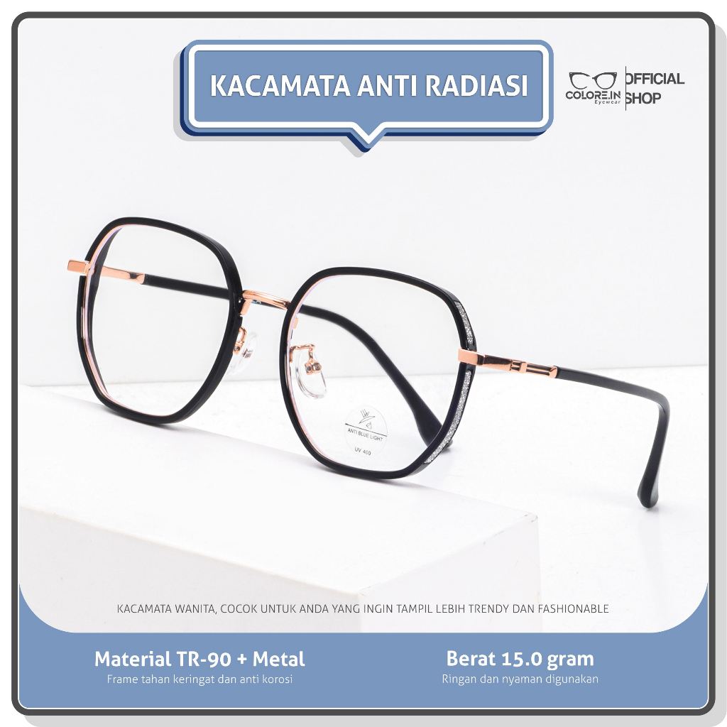 Jual Colore.in Kacamata Anti Blueray Lensa Minus Anti Radiasi ...