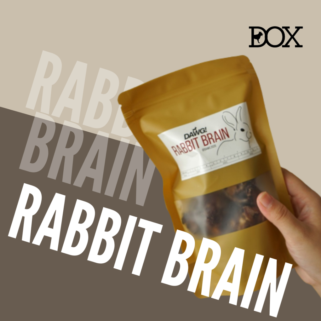 Jual DAWG! Dehydrated rabbit brain rabbit skull jerky natural dog snack ...