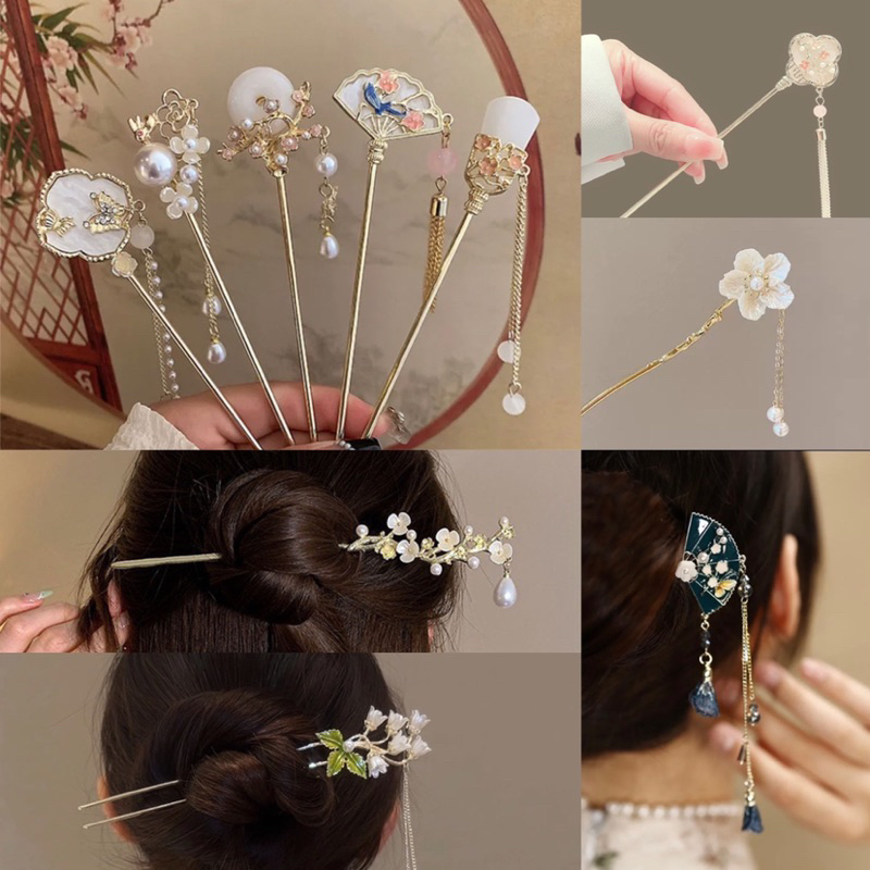 Jual Chinese hairpin hanfu classic style tusuk konde sangjit gaya cina ...