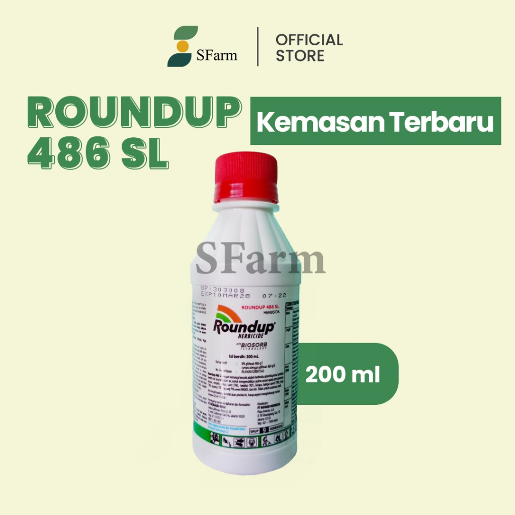 Jual Obat Pembasmi Rumput Liar dan Gulma Herbisida Roundup Biosorb ...
