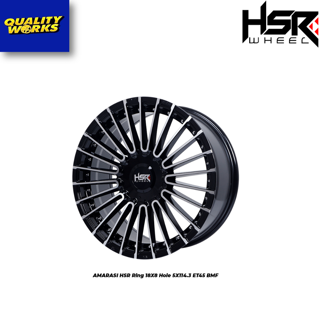 Jual Velg mobil palang banyak lubang 5x114 R18 pelek HSR AMARASI Rig18 ...