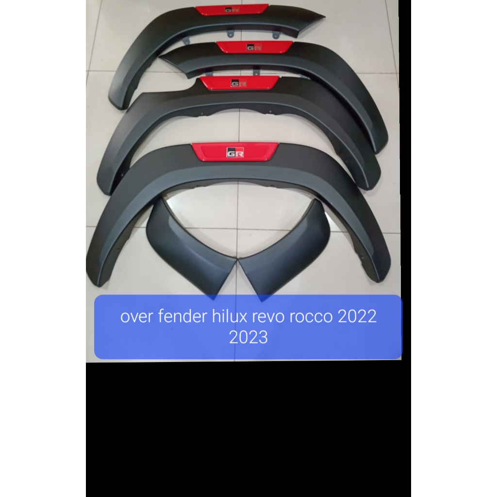 Jual Over Fender HILUX DC REVO ROCCO 2022 2023 2024 LOGO GR | Shopee ...