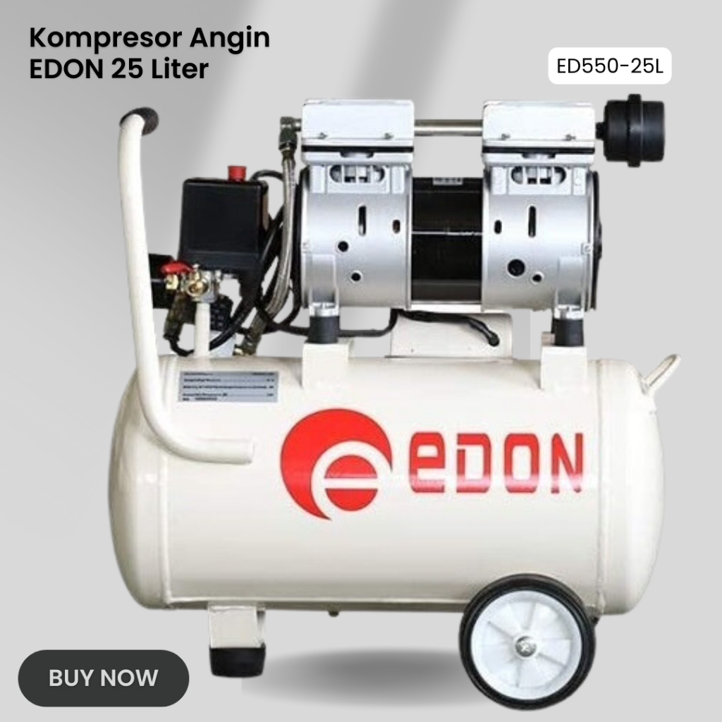 Jual Air Compressor ED550-25L Kompresor Angin EDON 25 Liter | Shopee Indonesia