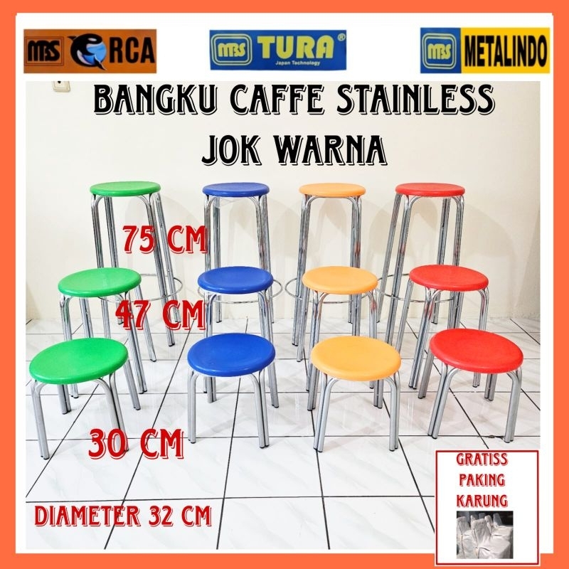 Jual Bangku bakso stainless MBS dudukan warna bangku warung bangku ...