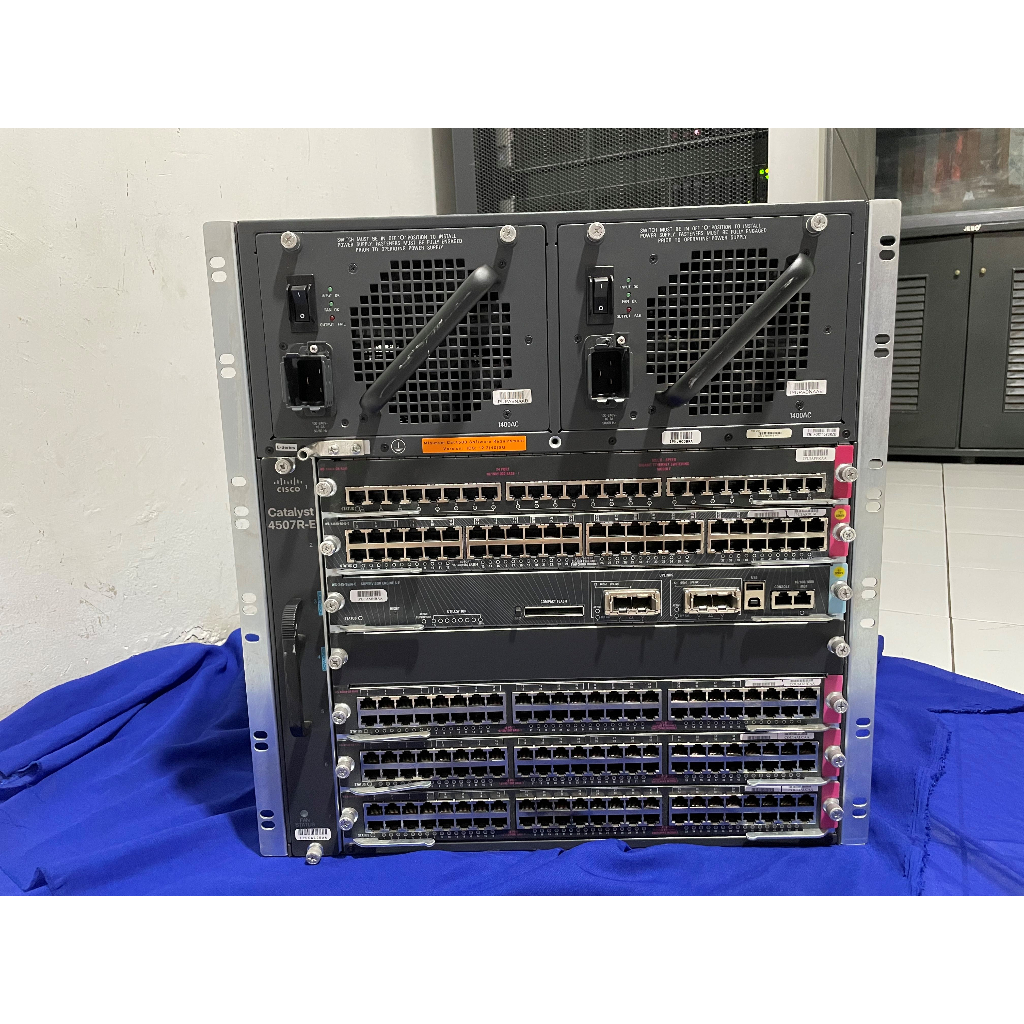 Jual switch cisco catalyst 4507r e 216 port gigabit 10g uplink dual psu ...