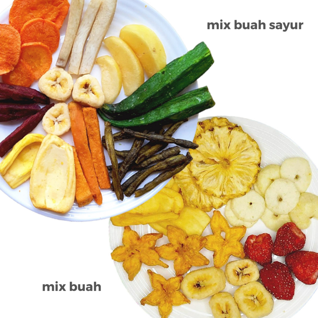 Jual Snack Buah Toples 1L 225gr | Buah Kering Renyah | Kripik Buah ...