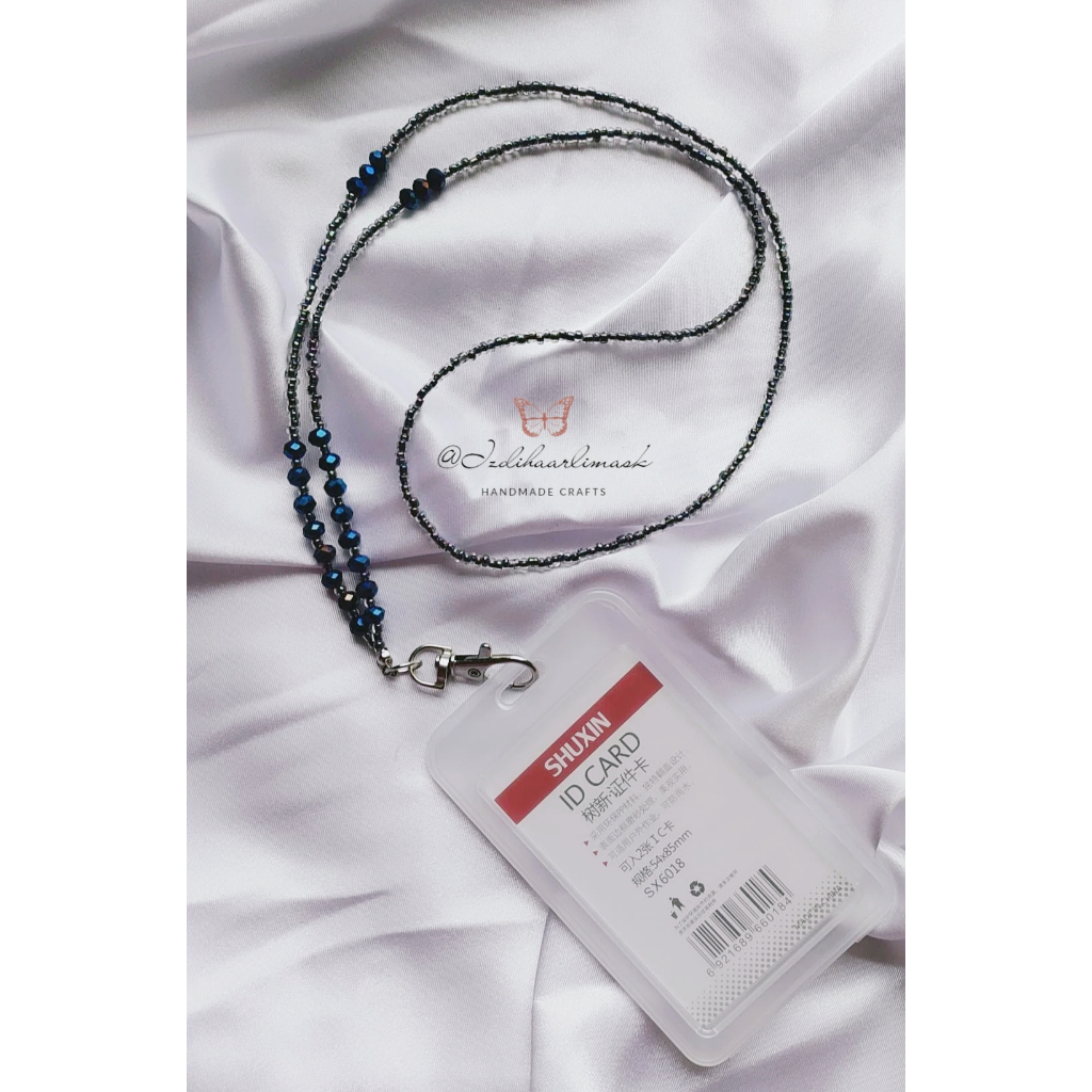 Jual " PART IV " LANYARD STRAP KALUNG NAME TAG ID CARD MANIK BEADS ...