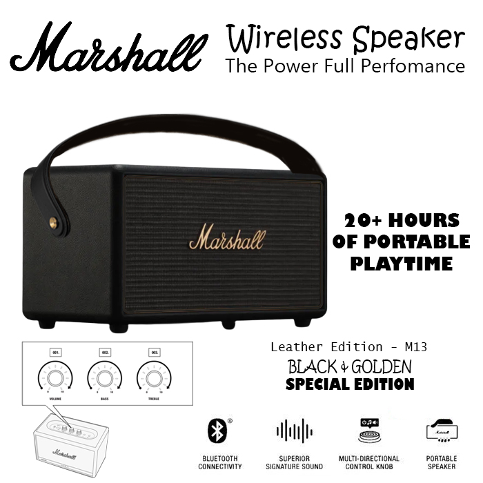Jual Speaker Bluetooth Portable Marshall Kilburn II Leather Edition Big ...