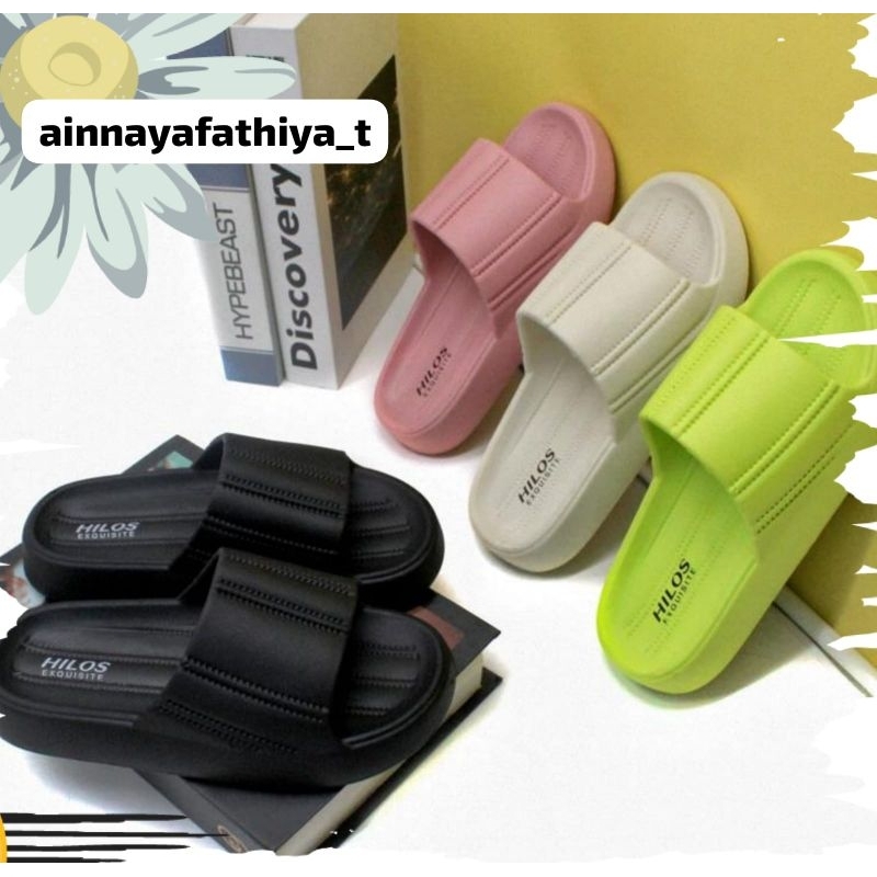 Jual (2334)Sandal Selop Sandal Wanita Bahan Karet Korean Style Kekinian ...