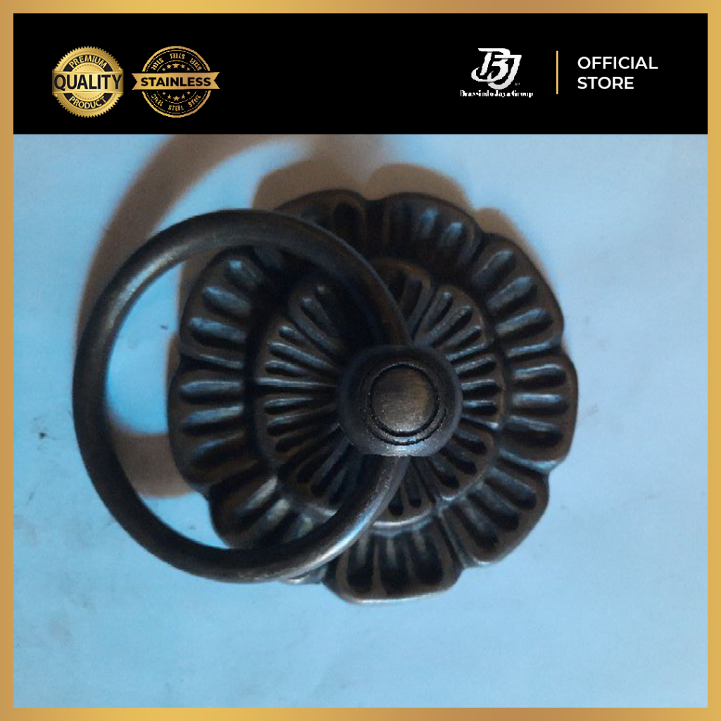 Jual Handle Pintu Gebyok Kuningan / Pegangan Rumah Gerbang Pagar ...