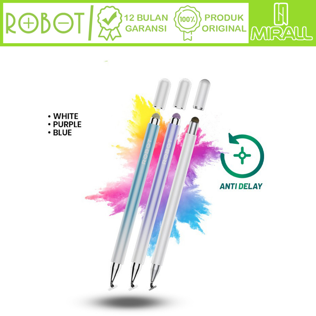 Jual ROBOT RSP01 2in1 Universal Capacitive Stylus Pen for Android ...
