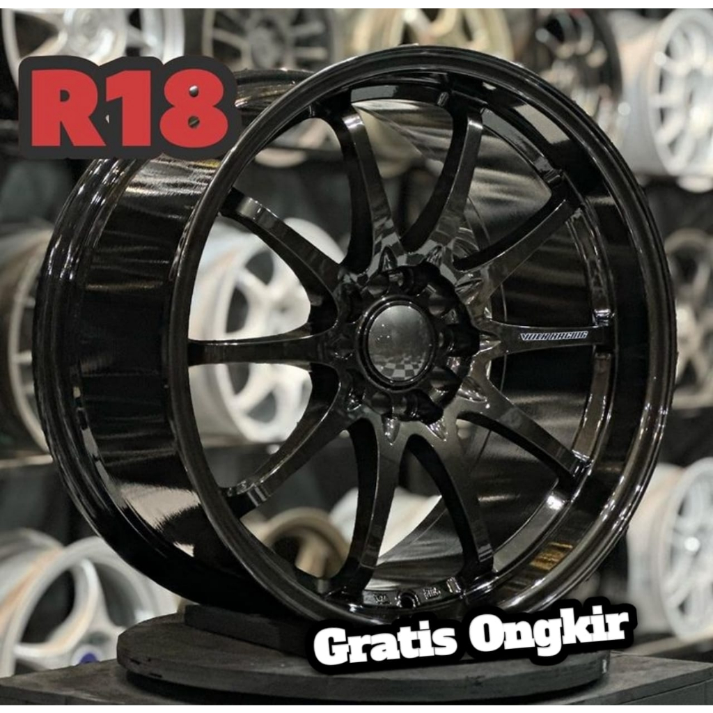 Jual velg VOLKRAYS CE28 Ring 18 Lebar 9,5 ET 30 Pcd 5x114,3 velg mobil r18 innova civic xpander ...