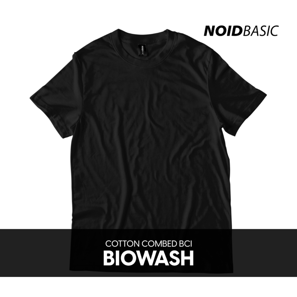 Jual Noid Basic - Kaos Polos Cotton Combed Biowash 30s ( Tanpa Bulu ...