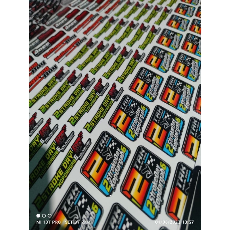 Jual jasa custom sticker logo free design pengerjaan CEPAT | Shopee ...