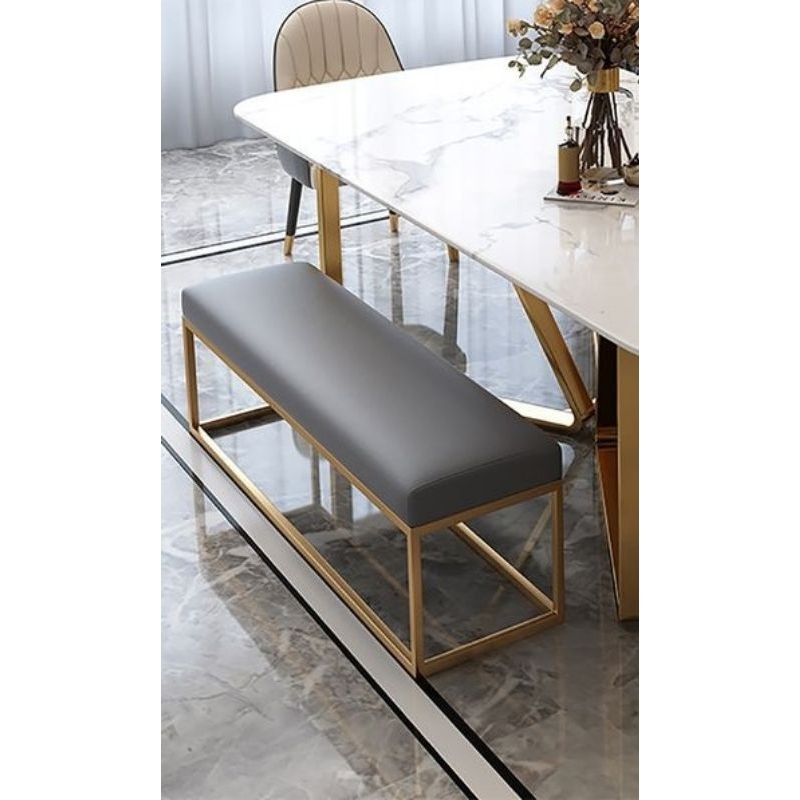 Jual SOFA STOOL BENCH MINIMALIS MODERN KAKI BESI | Shopee Indonesia