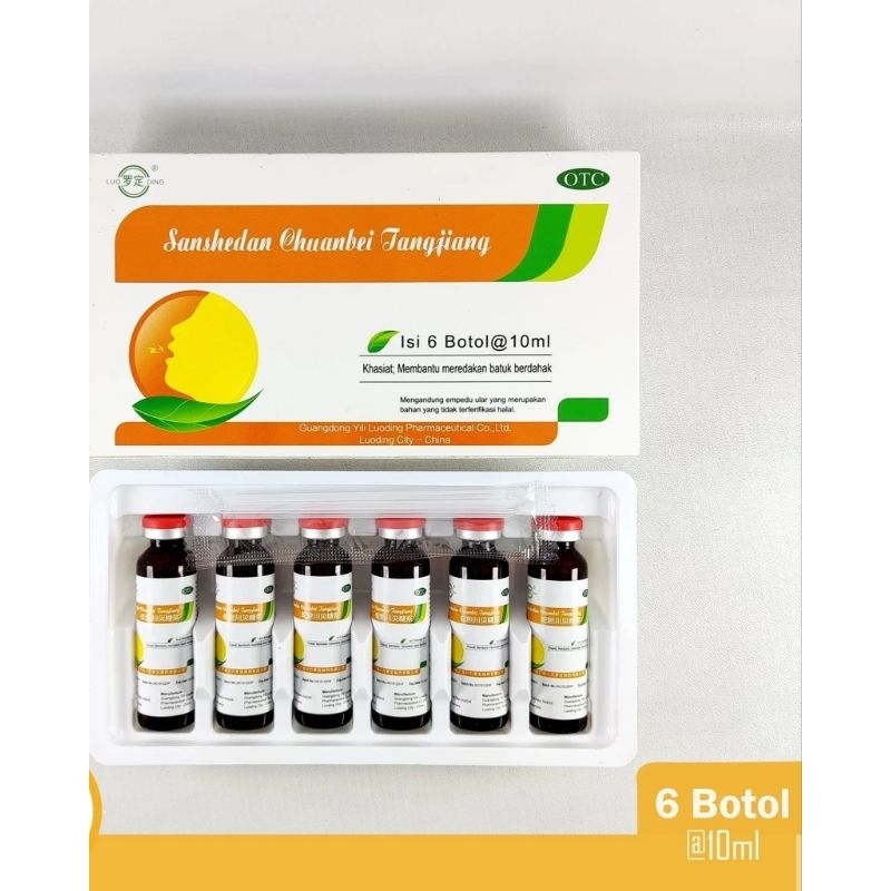 Jual san she dan chuan bei tang jiang isi 6botol untuk batuk sanshedan ...