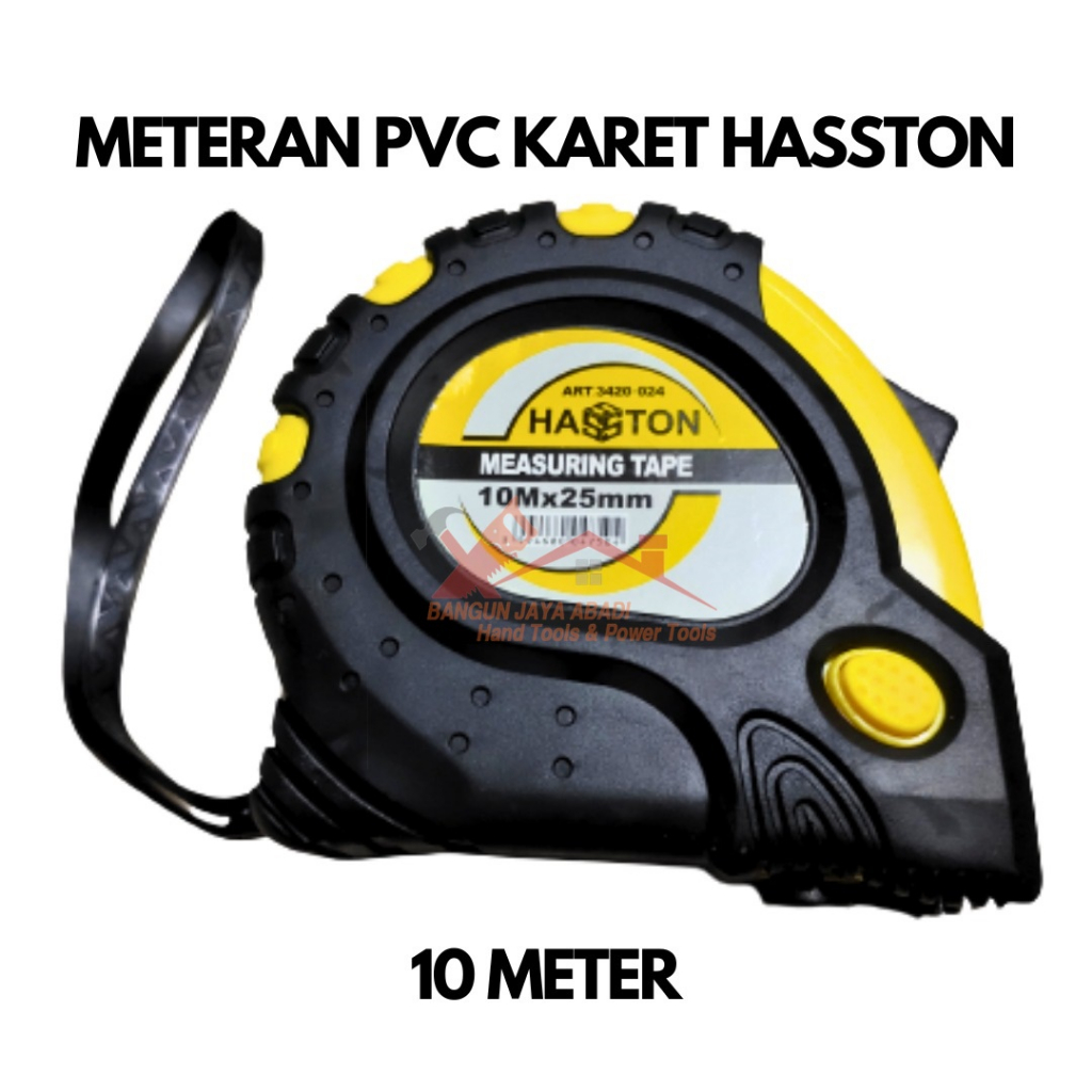 Jual PROMO!!! Meteran / Rol Meter Hasston prohex + Karet 10 M TERMURAH ...