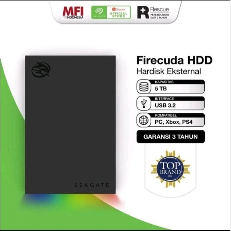 Jual Segate Firecuda Gaming Hard Drive 5TB | Shopee Indonesia