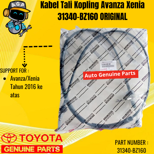 Jual Kabel Tali Kopling Avanza Xenia 31340-BZ160 ORIGINAL TOYOTA ...