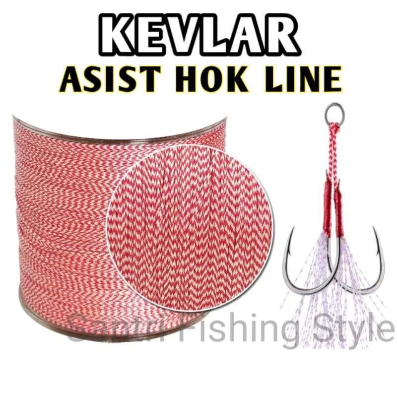 Jual Kevlar asist hook kevlar solid assist hok tali kail jig kevlar ...