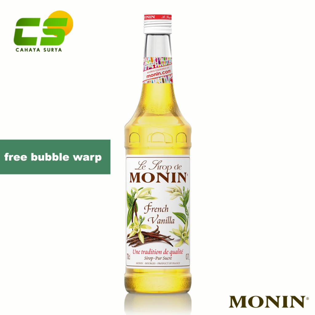 Jual Monin Syrup/Sirup - French Vanilla Syrup 700 ml | Shopee Indonesia