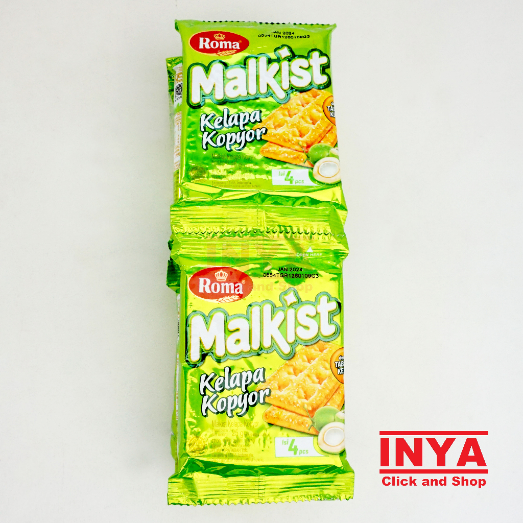 Jual Roma Malkist Kelapa Kopyor 10x25gr Renceng - Biscuits | Shopee ...