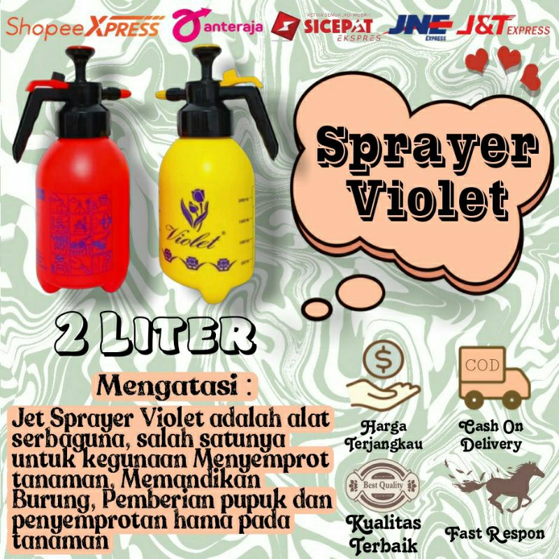 Jual Sprayer Violet 2 Liter Warna Kuning & Orange | Shopee Indonesia