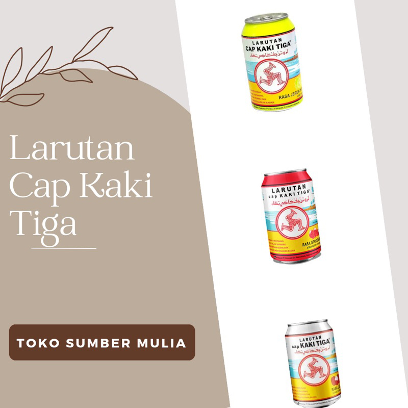 Jual Larutan Cap Kaki Tiga Kaleng 320 ml | Shopee Indonesia