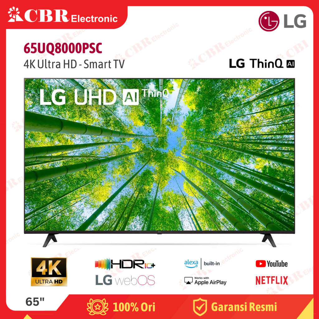 Jual TV LG 65 Inch LED 65UQ8000PSC (4K UHD-Smart TV) | Shopee Indonesia