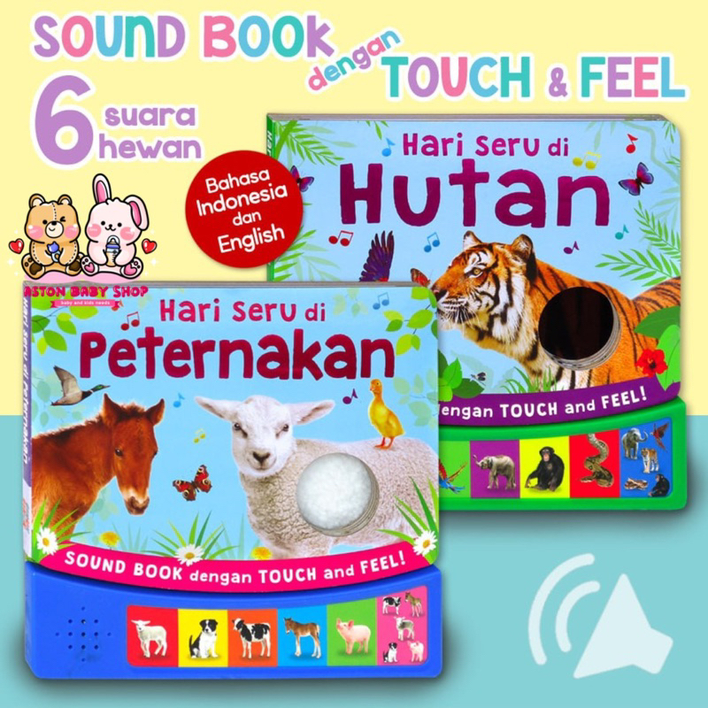 Jual Ginuk Ginuk Sound Book Touch & Feels Billingual Buku Cerita Buku ...