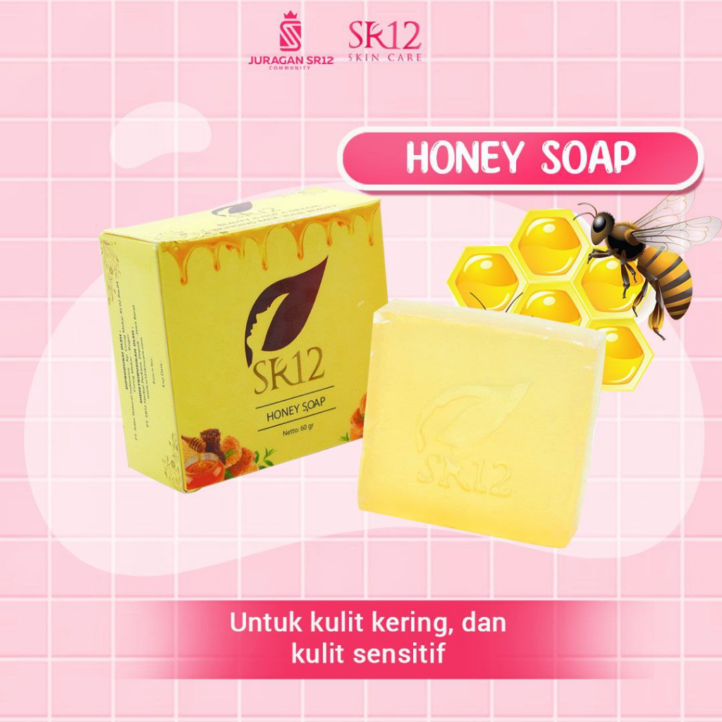 Jual SR12 Sabun Wajah Herbal Honey Milky Rice Coffee Soap Untuk Semua ...