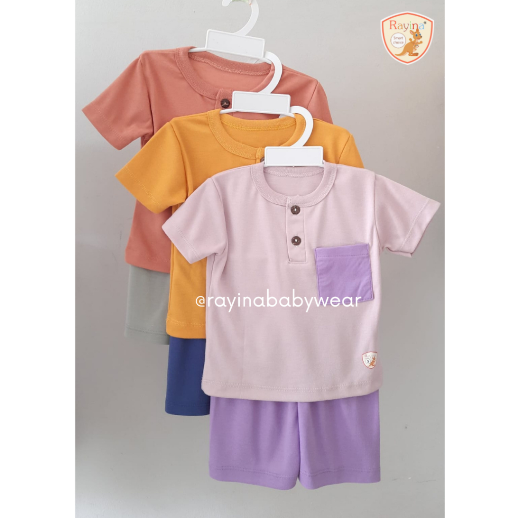 Jual Setelan Kaos/Baju Oblong Pendek Bayi Model Terbaru Uniseks Cowok ...