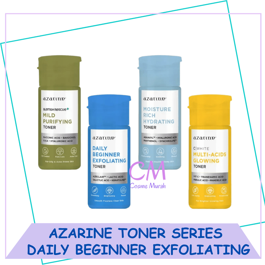 Jual CM AZARINE Toner Series Daily Beginner Exfoliating | Moisture Rich ...
