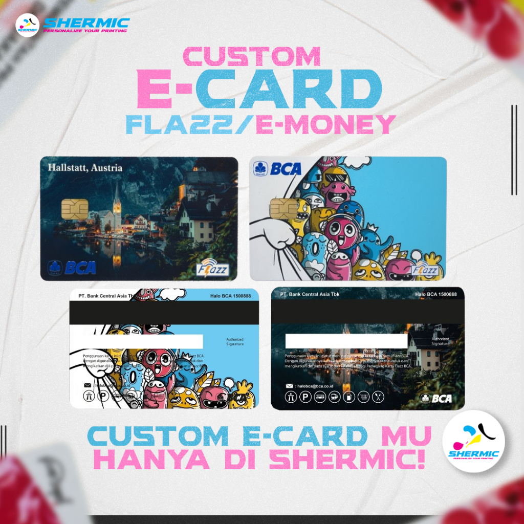 Jual Cetak Custom Print UV BCA Flazz Gen 2 Mandiri Emoney Doff Matte ...