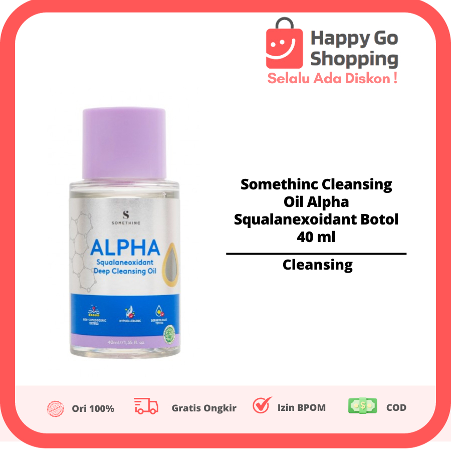 Jual Somethinc Cleansing Oil Alpha Squalanexoidant Botol 40 ml | Shopee ...